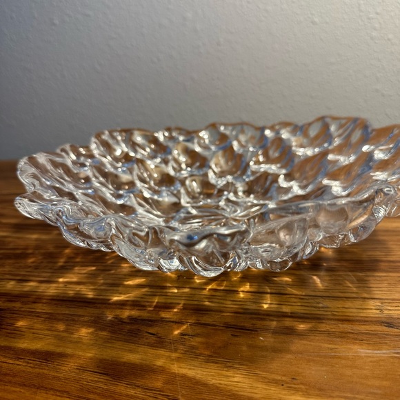 Dining | Vtg Orrefors Lead Crystal Bowl 1 Ivy Leaf Design | Poshmark